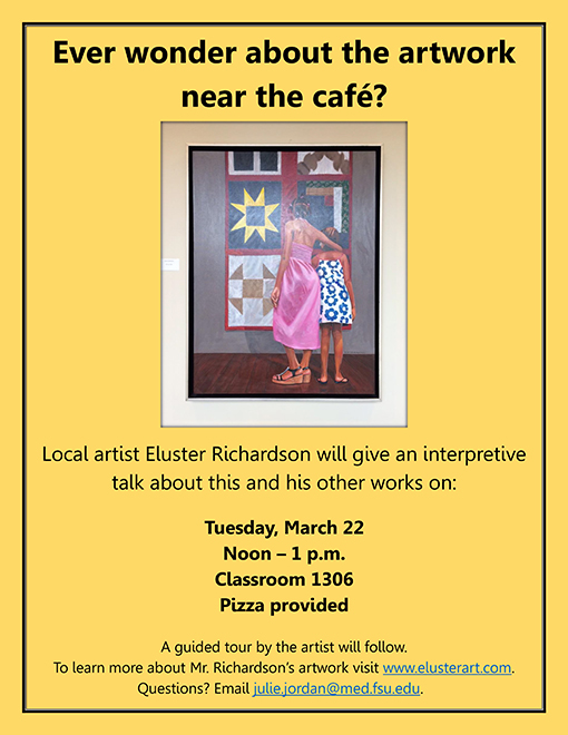 An interpretive talk by renowned artist Eluster Richardson | College of ...